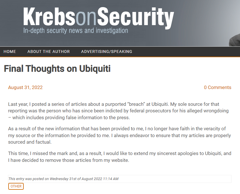 監守自盜還向老板勒索，Ubiquiti開發人員Nickolas Sharp被判刑6年 | iThome